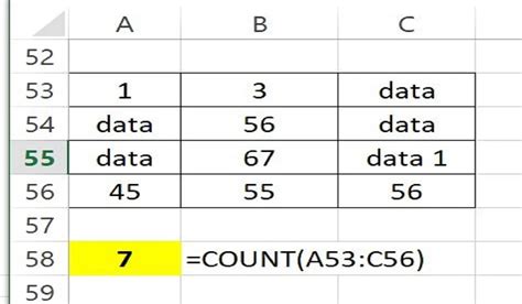 Cara Menggunakan Rumus Count Di Excel Untuk Menghitung Jumlah Sel Yang Berisi Angka Sanepo