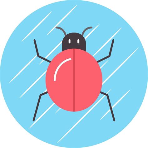 Bug Flat Blue Circle Icon 42759183 Vector Art At Vecteezy