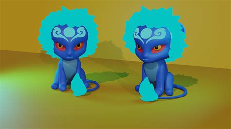 Stl File Kwami Mei Shi Shanghai Special Lion 🦁・3d Printable Model