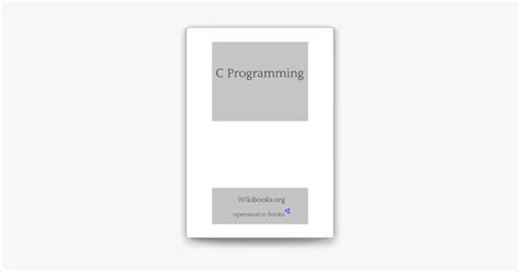‎c Programming By Wikibooks On Apple Books