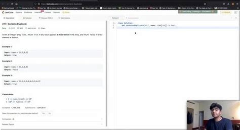 Contains Duplicate Leetcode 217 Theory Python Code Смотреть онлайн в поиске Яндекса по Видео
