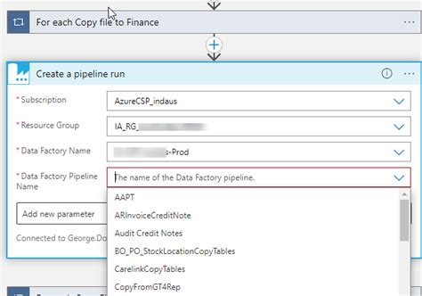 Logic App Connector For Azure Data Factory Not Showing New Pipeline