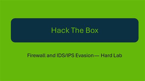Firewall And Ids Ips Evasion — Hard Lab By Varkeythms Medium