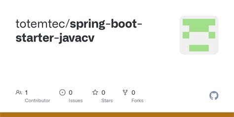 Github Totemtecspring Boot Starter Javacv