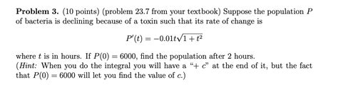 Solved Problem 3 10 Points Problem 23 7 From Your Chegg Com