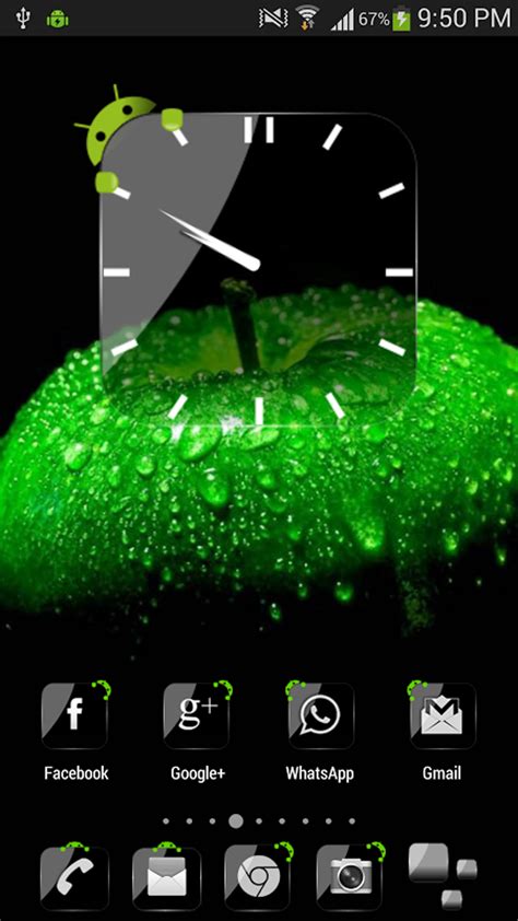 crystal black clock widget apk for android download