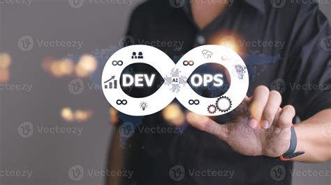 Devops Methodology Development Operations Agil Programming Technology Concept 15942375 Stock