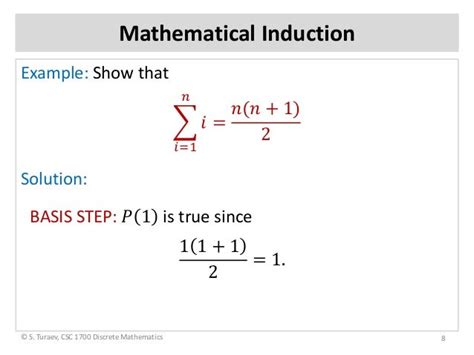 Math induction principle (slides)