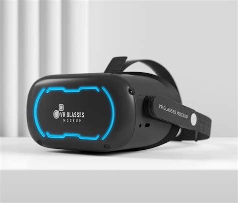 premium psd view of three dimensional virtual reality glasses
