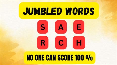 Jumbled Words Quiz Can You Unscramble All 20 In 10 Seconds Brainy