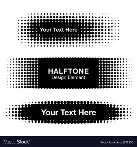 Abstract Halftone Design Elements Royalty Free Vector Image