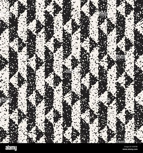 Abstract Noisy Textured Geometric Shapes Background Vector Seamless Vintage Grungy Pattern