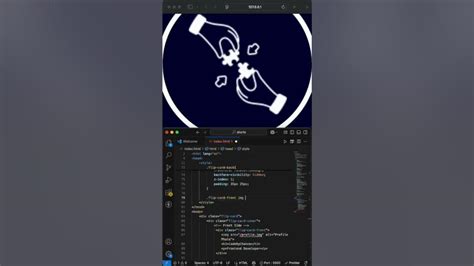 Glassmorphism Flip Portfolio Card Using Html Css And Js Shorts Coding Youtube