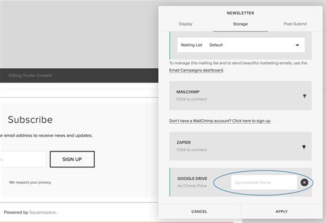 how to fix mailchimp form submission errors in squarespace