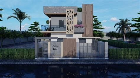 do architectural drawing in autocad 3d modelling with realistic