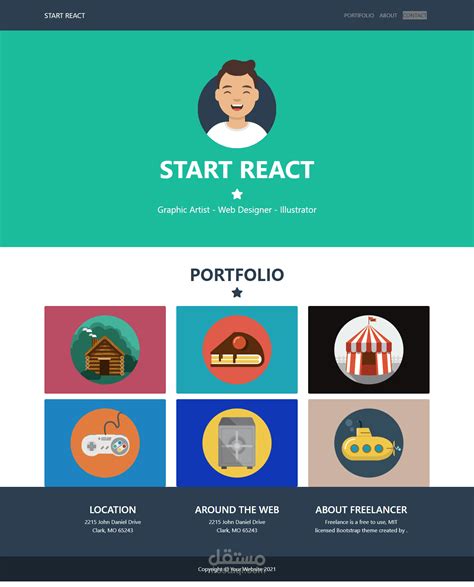 React Js Project مستقل