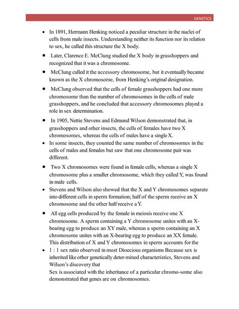 Sex Determination And Sexlinkedinheritance Pptx