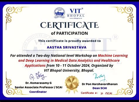 🚀 Excited To Share That I Recently Completed A Two Day National Workshop On Machine Learning And