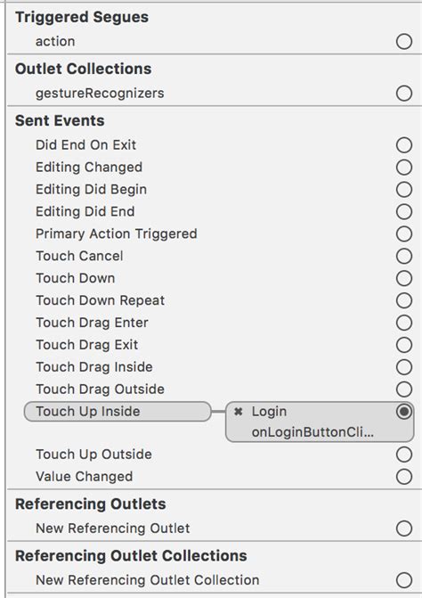 Ios Can I Expose Events From Custom Views To Connect Via The