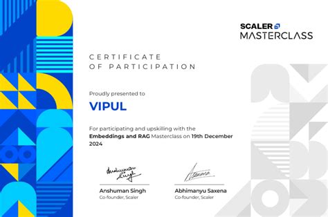 Vipul Kaushik On Linkedin Certificate Embeddings And Rag