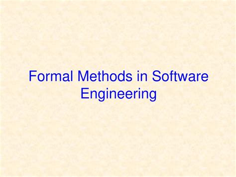 What Is Software Engineering Formal Methods At Clyde Miller Blog