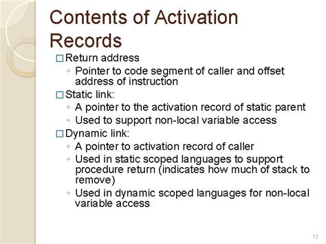 6 Implementation Of Blockstructured Languages Programming Languages Design