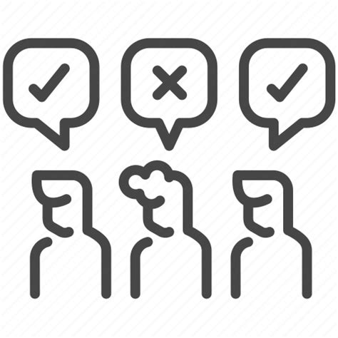 Poll Vote Decision Opinion Questionnaire Survey Feedback Icon