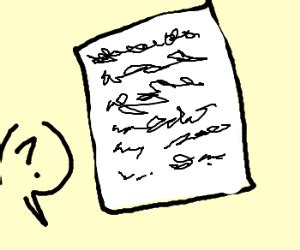 An Unreadable Text Drawception