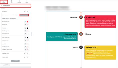 Multicolored Timeline Timeline Widget Pro For Elementor