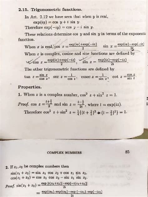 trigonometric and hyperbolic function pdf trigonometric functions