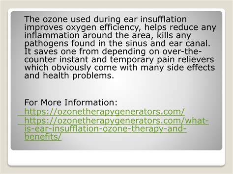 Ppt Ozone Ear Insufflation Benefits Powerpoint Presentation Free