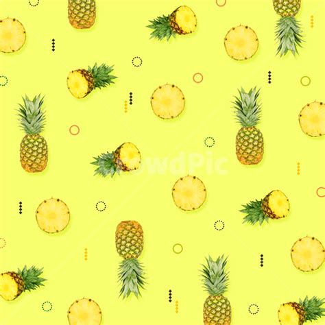 과일 파인애플 여름 패턴 문양 사진이미지일러스트캘리그라피 Dawool작가