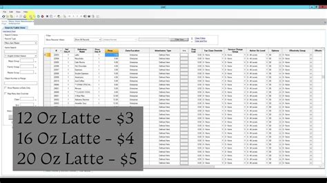 programming your coffee screen in oracle hospitality simphony youtube