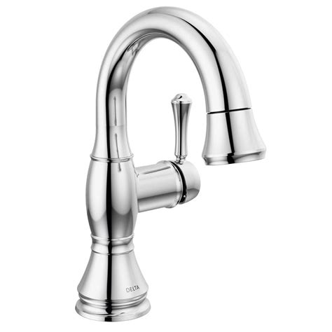 Delta Cassidy Single Handle Single Hole Bathroom Faucet With Pull Down Spout In Chrome 597 Pd