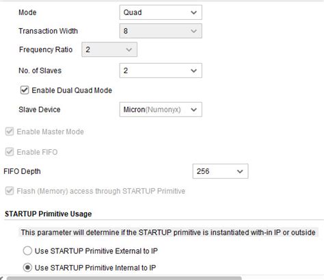 Use Of Dual Qspi Parallel Flash Devices