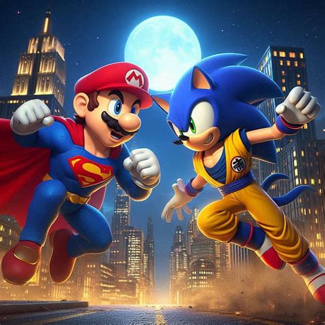 Super Mario Vs Sonku By Vilgotek On Deviantart