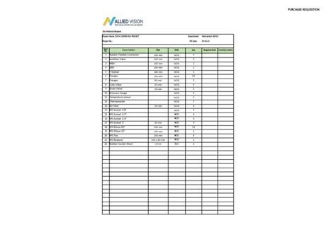 Hvac Material Request For Ksa Project Pdf
