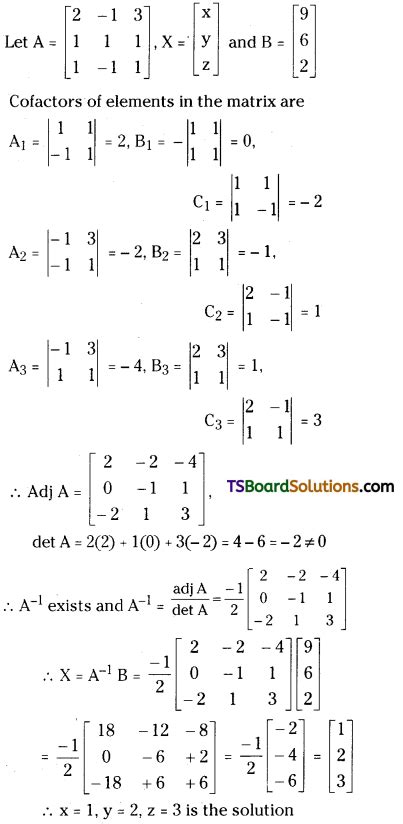 Ts Inter 1st Year Maths 1a Matrices Important Questions Long Answer Ts Inter 1st Year Maths 1a Matrices Important Questions Long Answer