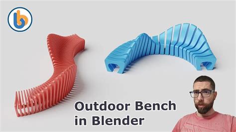 Modeling A Dynamic Outdoor Bench With Modifiers In Blender Tutorial Youtube Blender