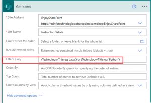Power Automate SharePoint Get Items Filter Query 12 Examples EnjoySharePoint