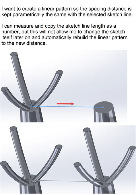 How Do I Create A Linear Pattern Parametrically Using The Exact Length