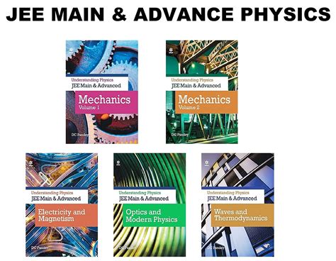 Urbanbae PHYSICS TEXT BOOKS FOR JEE MAIN ADVANCED BY DC PANDEY EDITION 2021 SET OF 5 Books