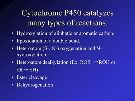 Xenobiotic Metabolism Detoxification Of Drugs Enzyme Action Ppt