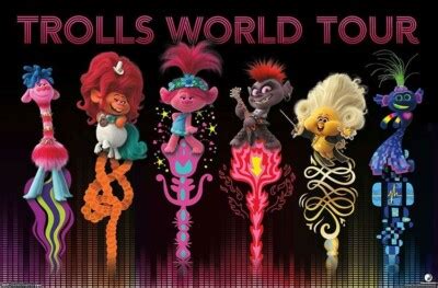 Trolls 2 Character Lineup Poster 22x34 17958 Ebay