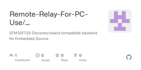 Github Remote Relay For Pc Useembeddedstm32f723discovery Stm32f723 Discovery Board Github Remote Relay For Pc Useembeddedstm32f723discovery Stm32f723 Discovery Board