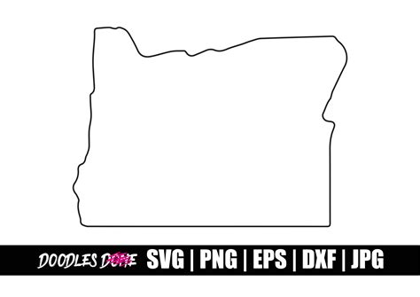 Oregon Outline Svg Cut File Graphic By 312citymockups · Creative Fabrica