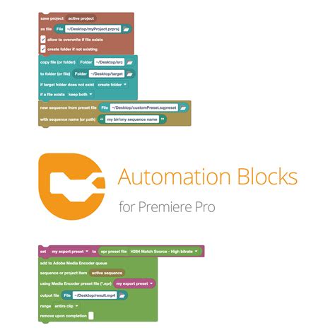 Automation Blocks For Premiere Pro
