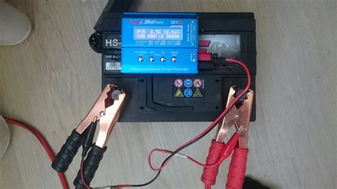 Зарядка автомобильного аккумулятора устройством Imax B6