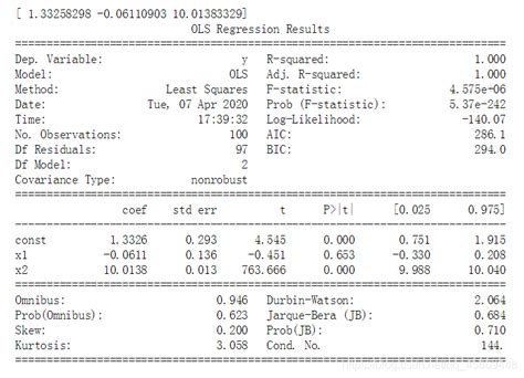 Python回归分析学习笔记2resultsummary Csdn博客