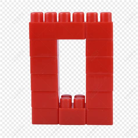 Number 0 Red Building Block Props Puzzle Cube Cube Blocks Building Blocks Digital Leisure
